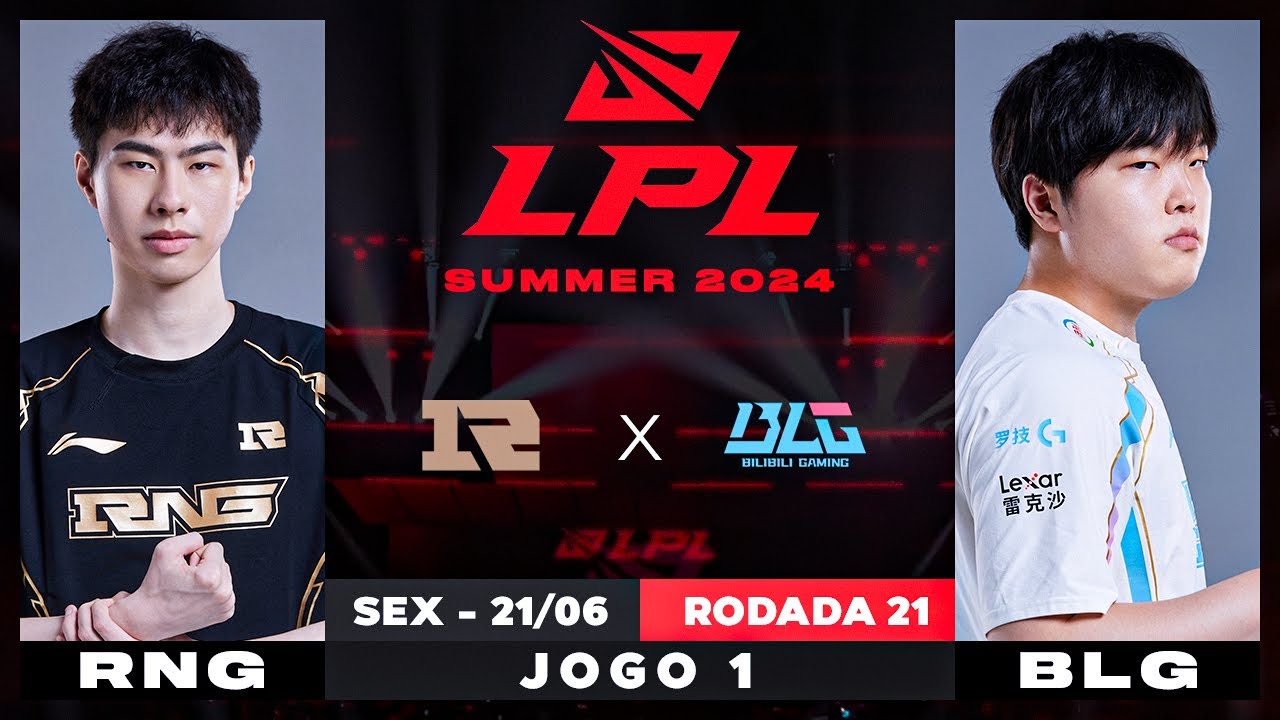 BLG x RNG | Jogo 1 - MD3 | LPL Summer 2024 - DIA 21 | Grupo B - YouTube