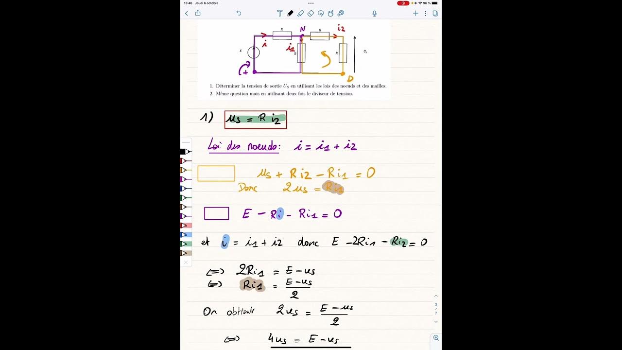 Correction d'un exercice sur les circuits électriques en régime continu (Ex 11) - YouTube
