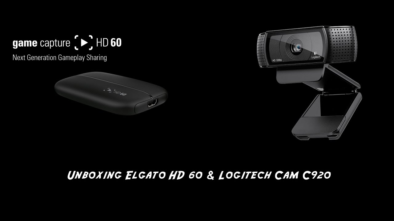 Unboxing Elgato HD60 Game Capture & Logitech Webcam C920 - YouTube