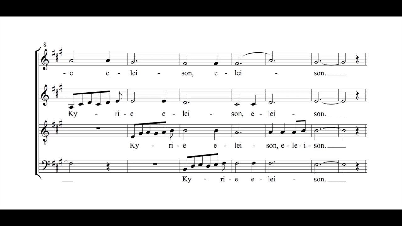 Kyrie Eleison – 4-Part Canon (SATB) by David Basden - YouTube