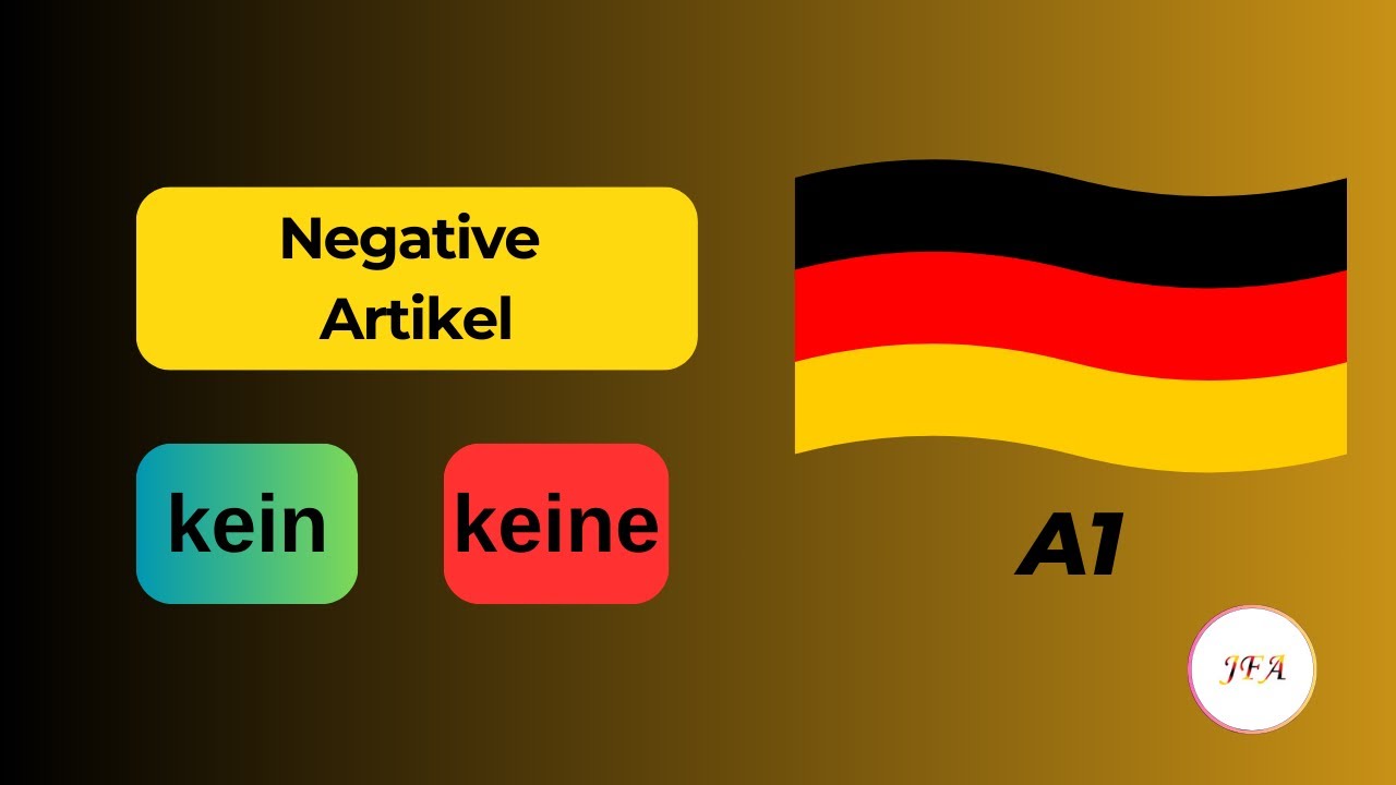 German Articles | der Artikel | Negative Artikel (kein, keine) | Lesson ...