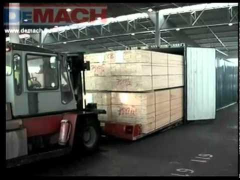 DeMACH Fast Container Loading and Unloading System in operation - YouTube
