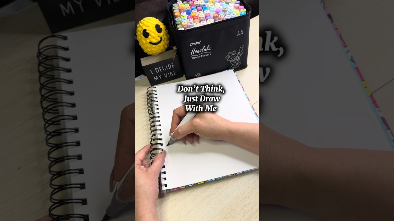 Don’t Think, Just Draw With Me🤗💛 #drawingtutorial #easydrawing # ...