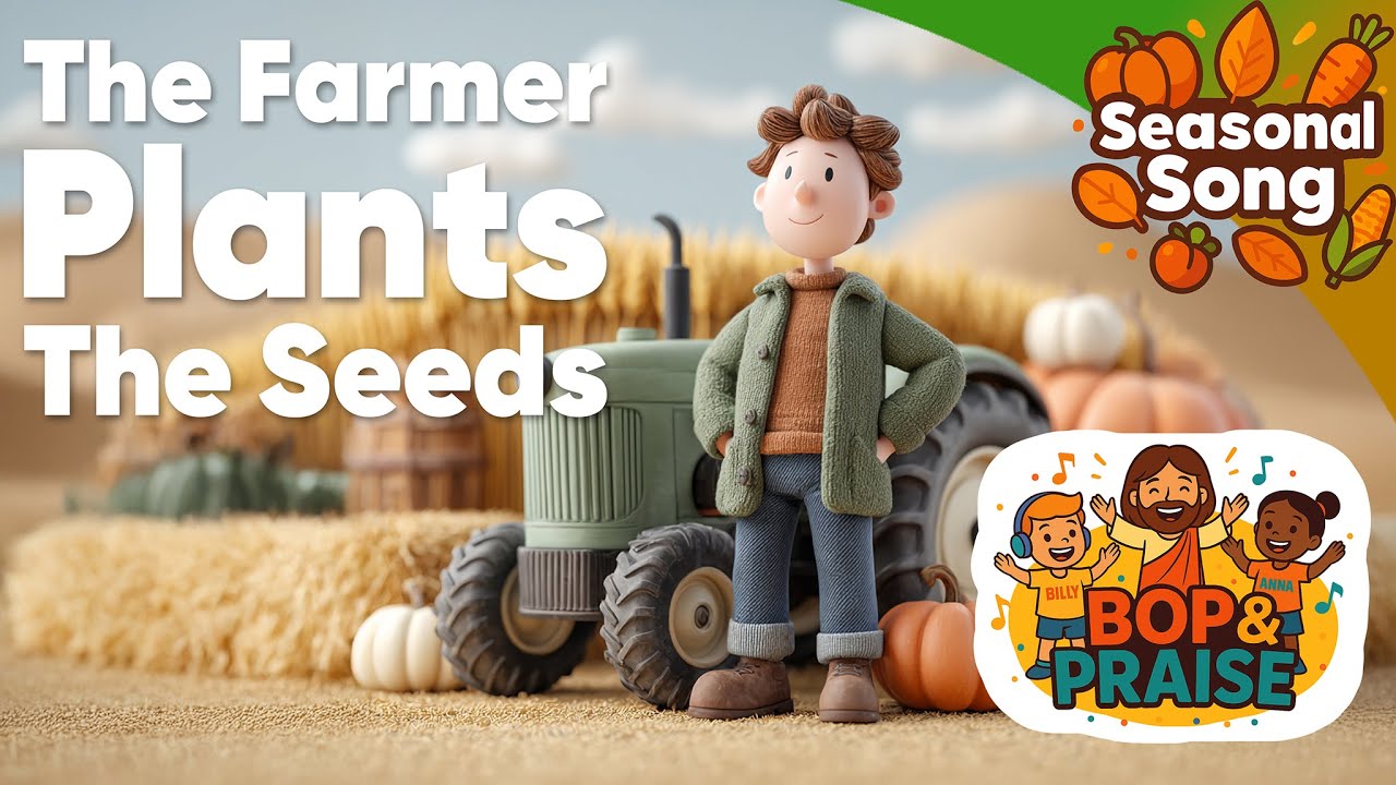 The Farmer Plants the Seeds | Christian Harvest Day Song For Kids | Bop ...