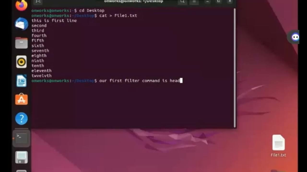 Filter Commands (Head, Tail, Sort) | CC-311 - YouTube