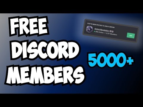 Discord Bot | Get 5000+ Members A Day FREE | Join For Join Bot - YouTube