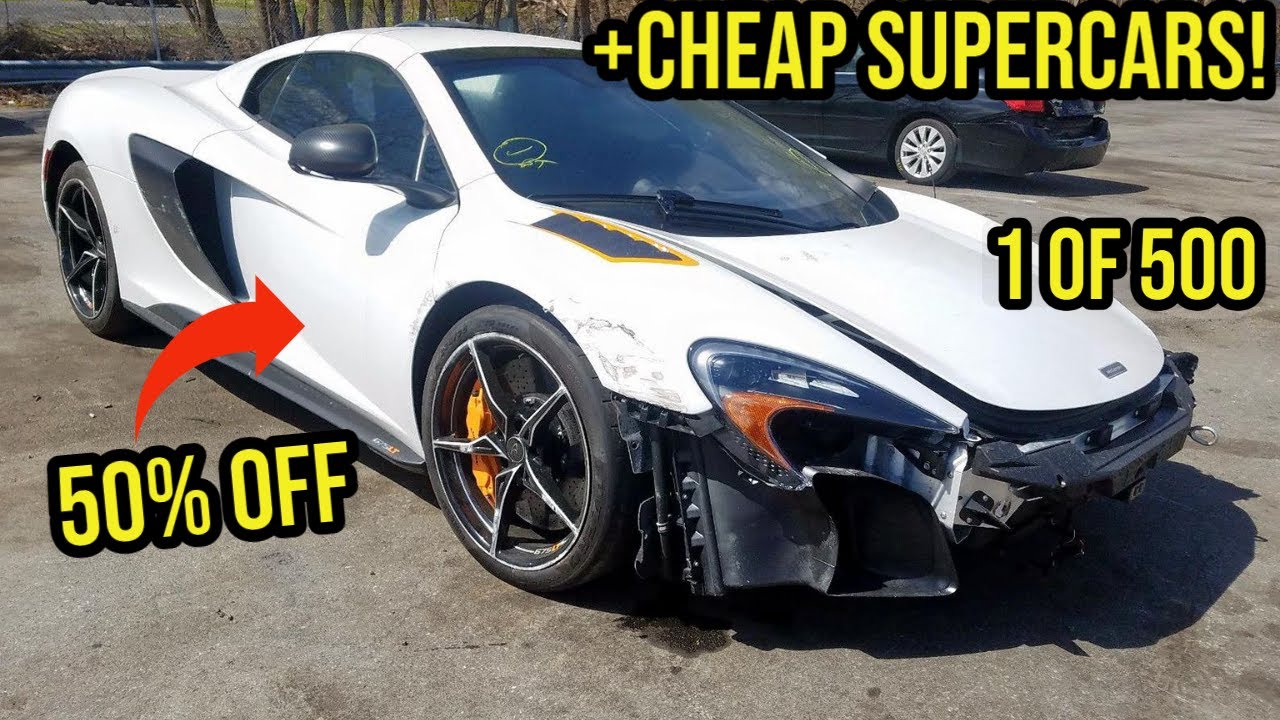 Copart Shopping with a $30k Budget Walkaround Ft. McLaren 675LT, Lamborghini Urus, 458 and AMG ...