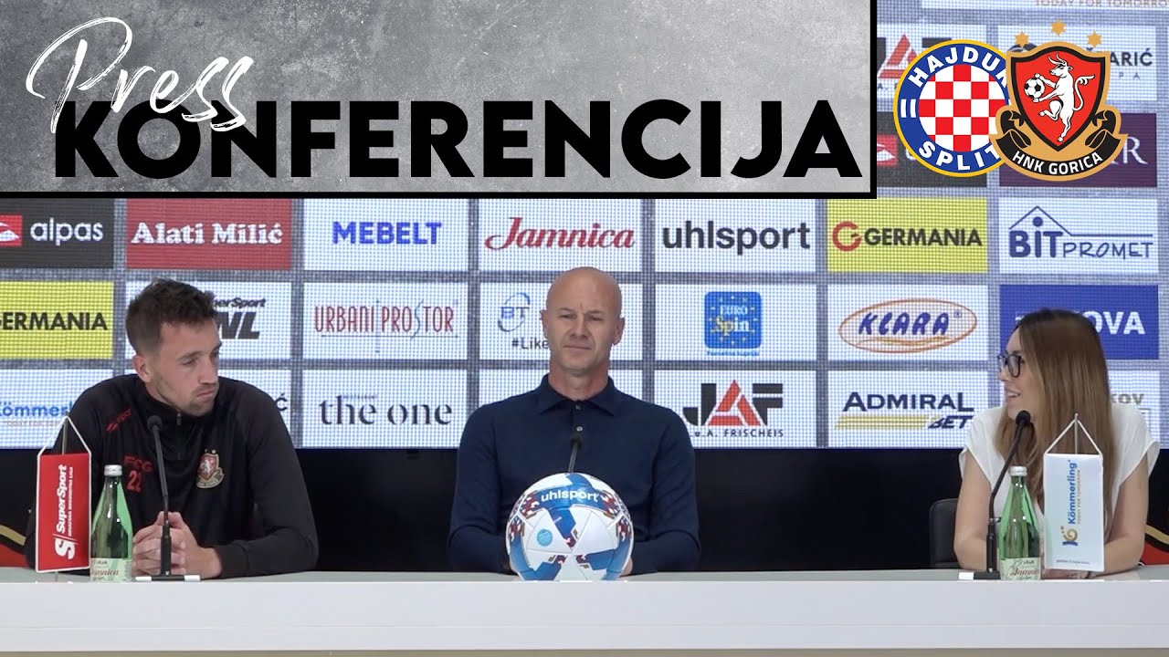 Najava utakmice ∣ Trener Rajko Vidović i Mario Maloča uoči Hajduka ...