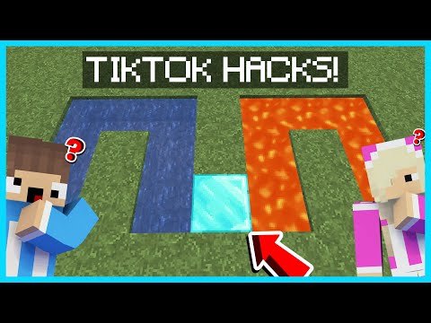 MIPAN & ZUZUZU COBA TIKTOK HACKS RAHASIA UNTUK PRANK TEMAN DI MINECRAFT! WAJIB DICOBA