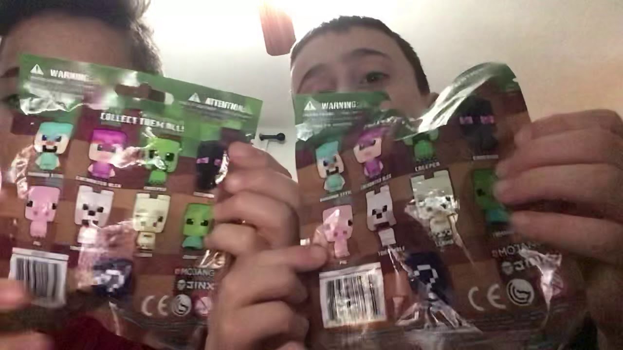 Minecraft blind bag unboxing - YouTube