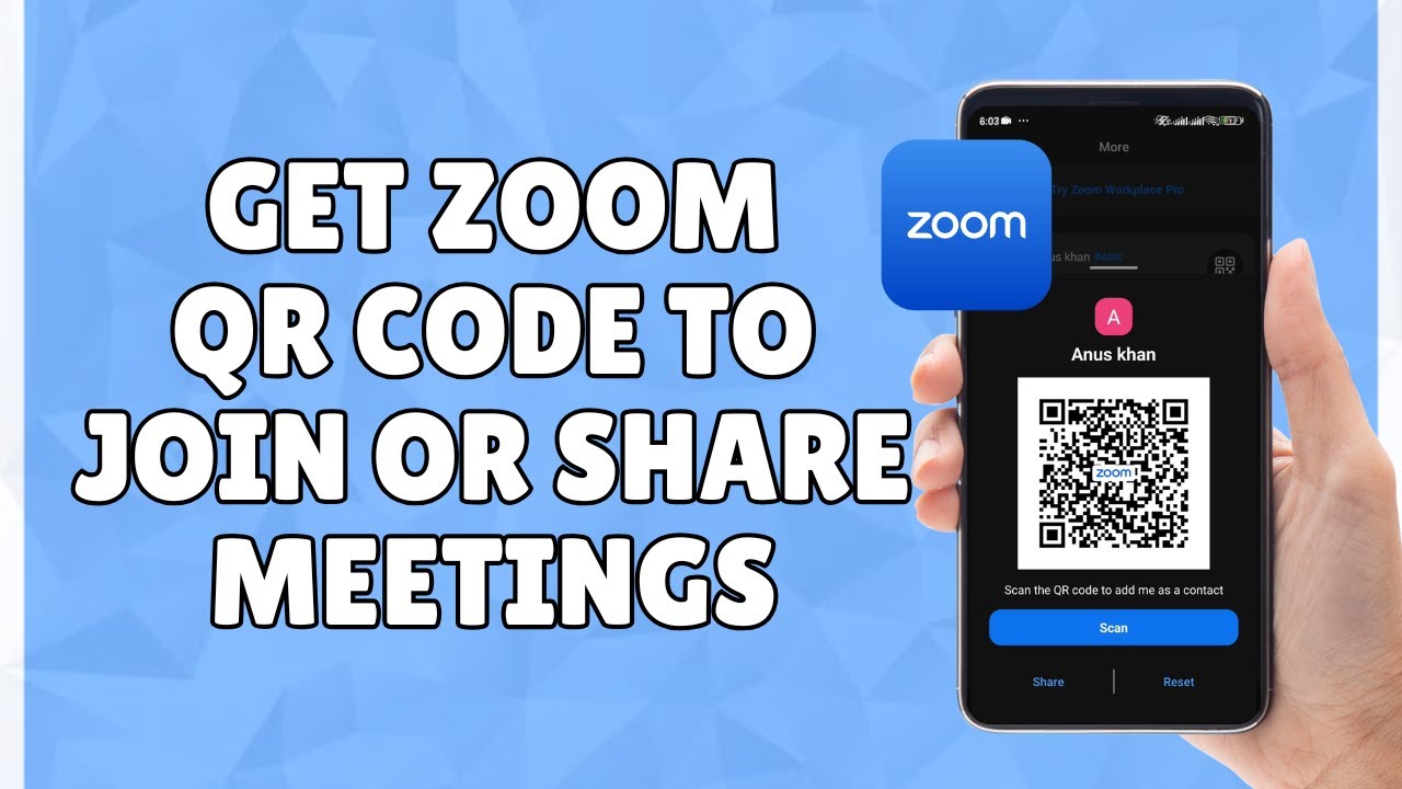 How to Get Zoom QR Code to Join or Share Meetings - YouTube