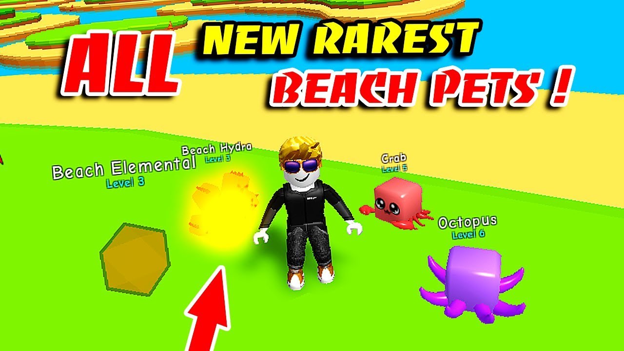 ALL *NEW* RAREST BEACH PETS! (Beach Hydra) REWARD LEGENDARY PET In ...