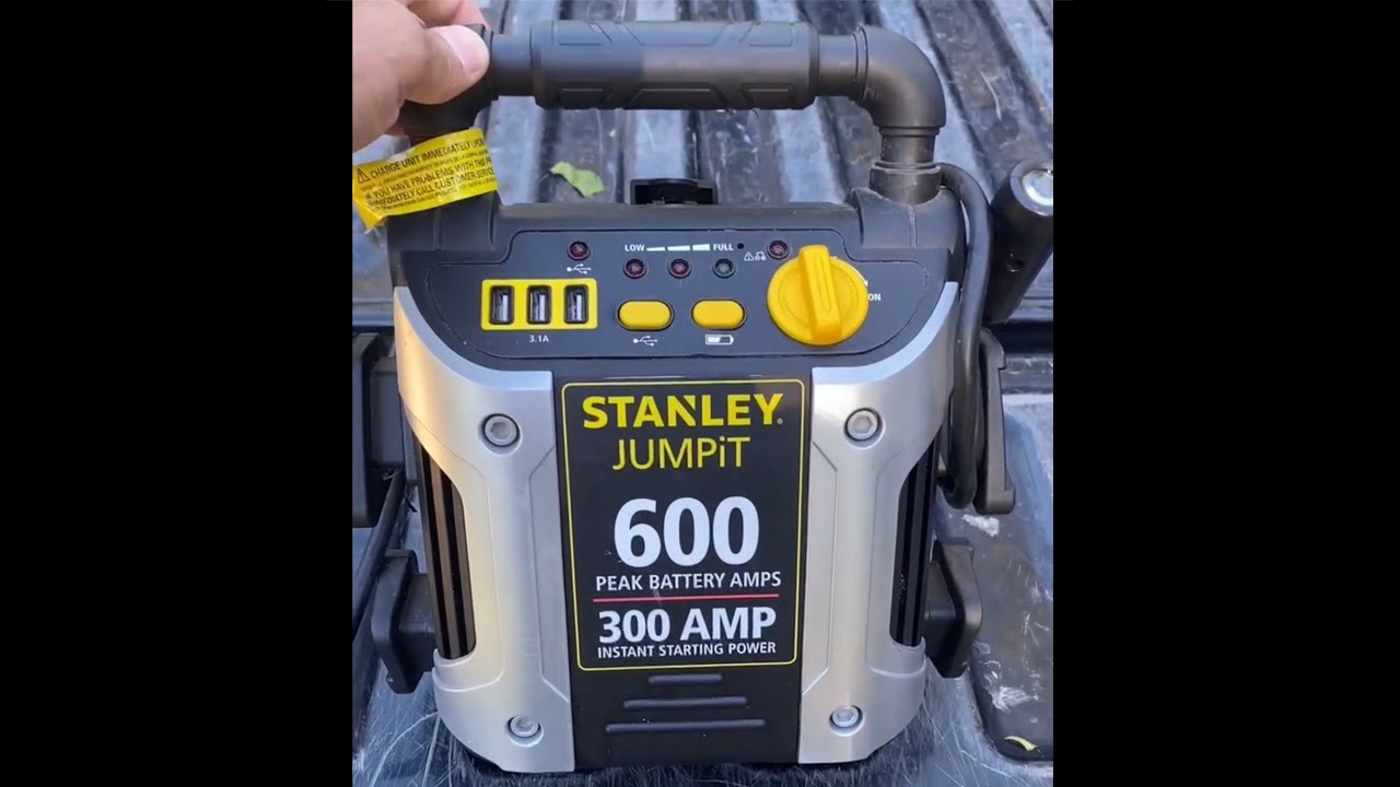 The StanleyJumpit (Portable Battery Jumpbox) getting used! - YouTube