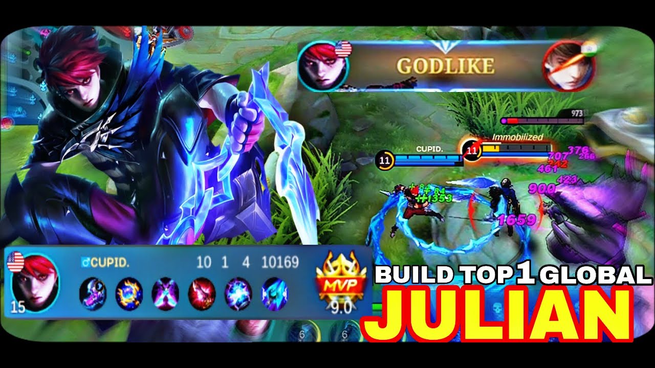 JULIAN INSANE BURST DAMAGE |BUILD TOP 1 GLOBAL JULIAN| Must try |MLBB√ ...