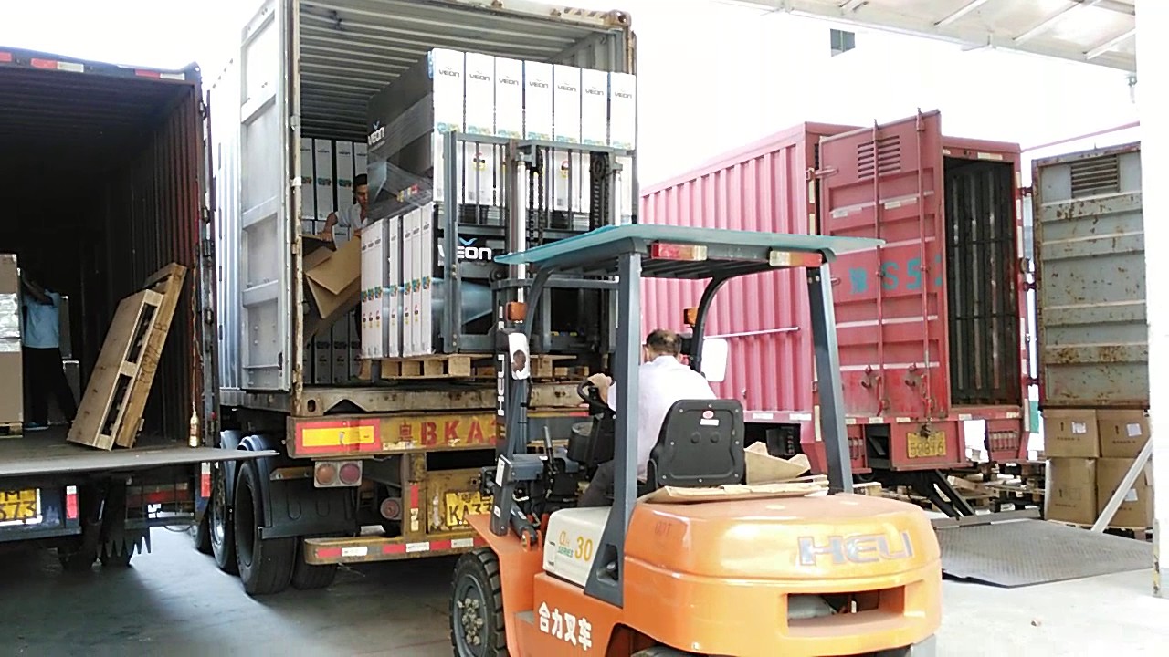 Vitek 55 65 75 inch Smart LED LCD TV China Factory Container Loading ...