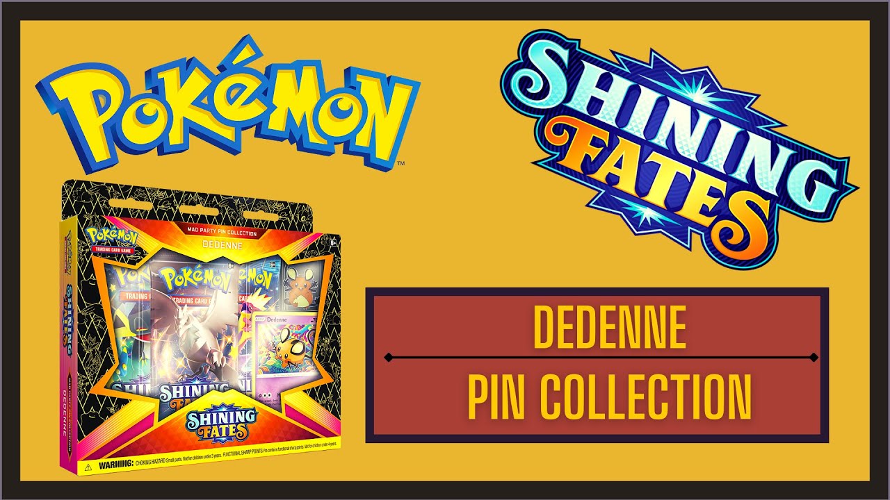 Pokemon Shining Fates Opening - Mad Party Pin Collection Box - Dedenne ...