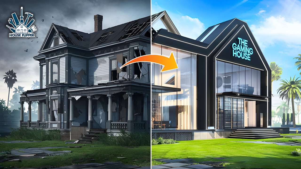 I Turned My OLD House Into A GAMING House | House Flipper - YouTube