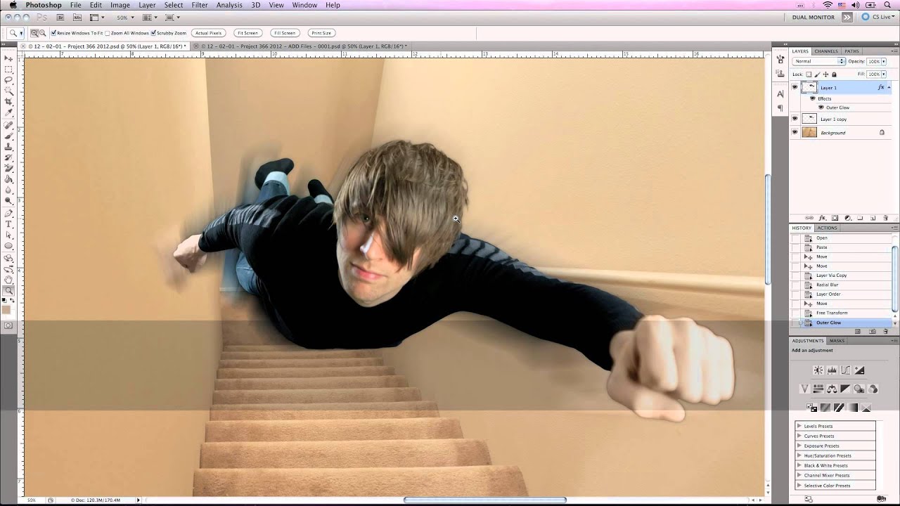 Superman Flying Style Composite Using Photoshop Breakdown / Tutorial ...