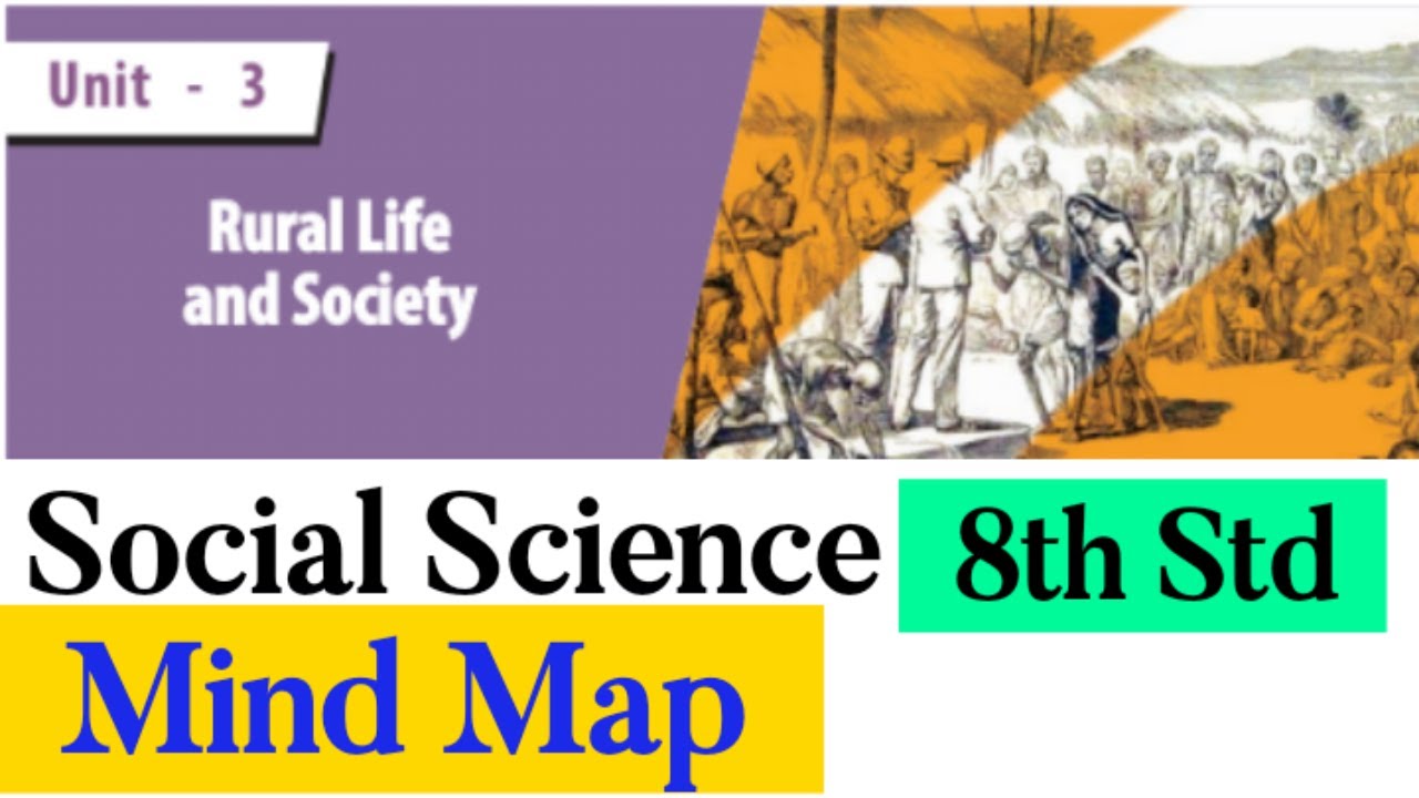 8th Std - Social Science | Unit 3 - Rural life and Society | Mind Map ...