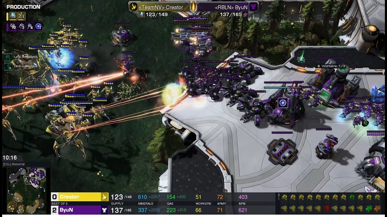Starcraft II TSL 9 2022 Aug6 ByuN(T) v Creator(P) Game 2 MAPS- [ESL ...