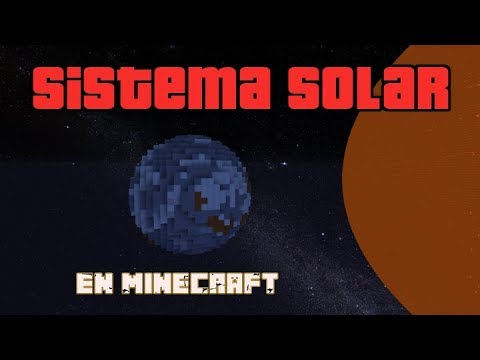 Nada que ver 👀 aquí... SISTEMA PLANETARIO SOLAR 🌞 MINECRAFT - YouTube