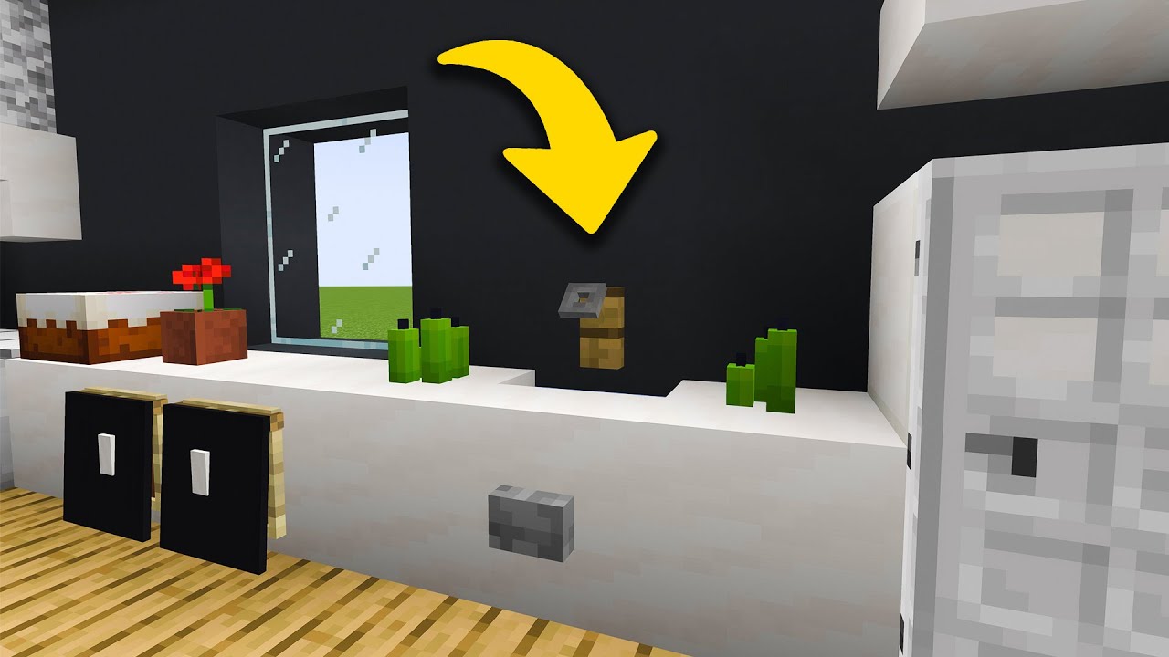 How to make a working kitchen in Minecraft [easy] - YouTube
