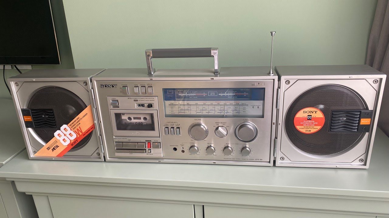 SONY CFS 88 dài như cái bàn, máy đẹp âm hay - YouTube