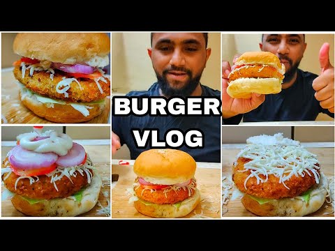 SHORT COOKING VLOG No.1 | CHICKEN BURGER @FOODIEASMR1