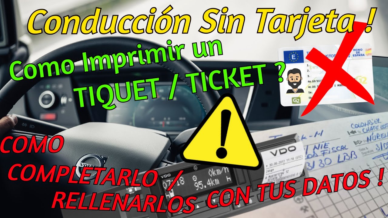 Conducción Sin Tarjeta ! Como Imprimir un TIQUET / TICKET y Como ...