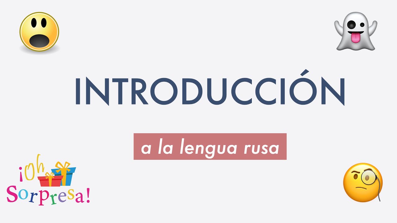 Lo que debes saber sobre la lengua rusa - YouTube