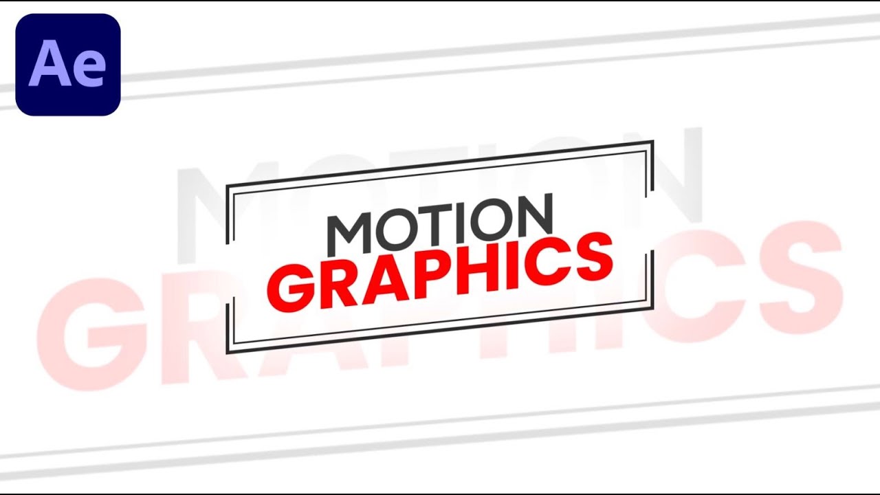 Simple Elegant Title Animation In Adobe After Effects - After Effects ...