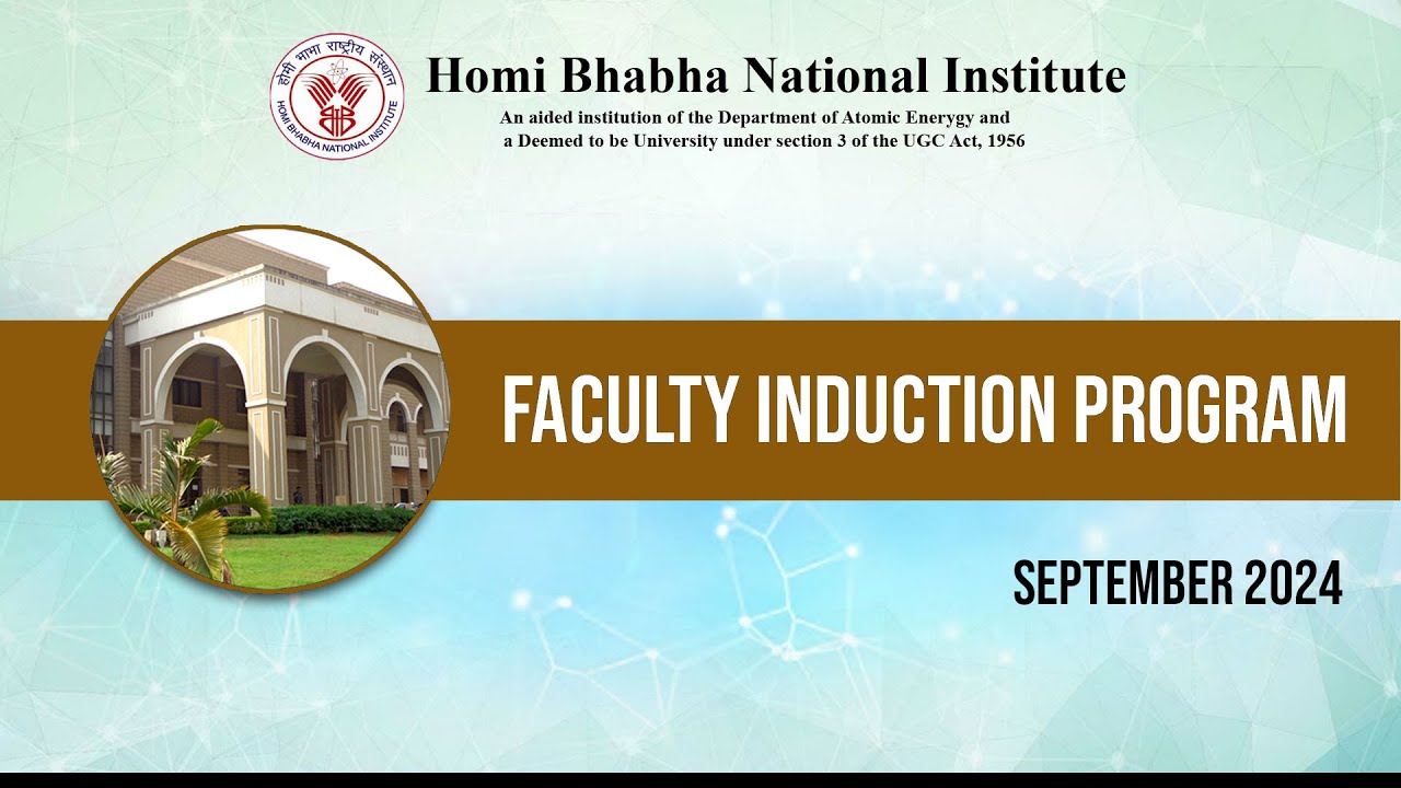Faculty Induction Programme-September, 2024 - YouTube
