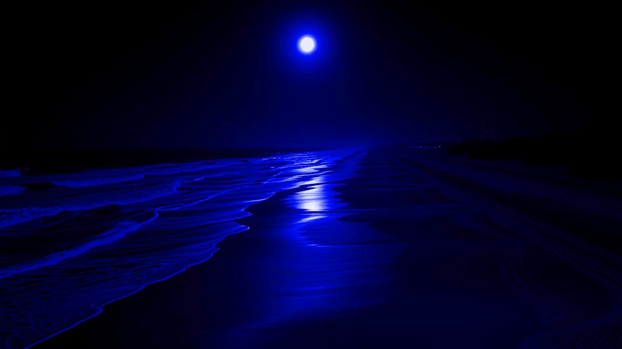 🌌 Peaceful Midnight Coast | Ocean Sounds for Calming the Mind and ...