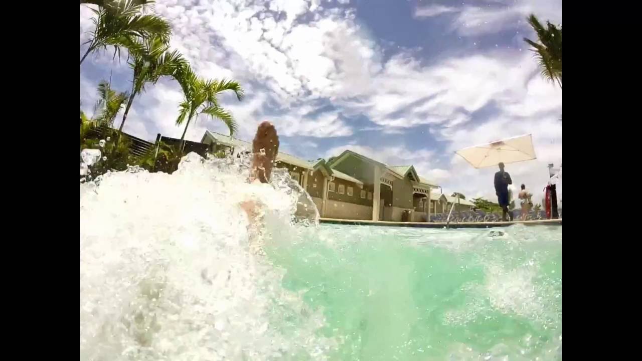 Amber Cove GoPro video: DARK WATERSLIDE ride! LatinAbroad.com - YouTube