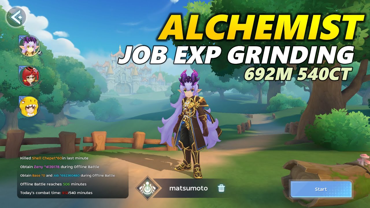 ALCHEMIST JOB FARMING 692M 540CT | Ragnarok M Eternal love - YouTube