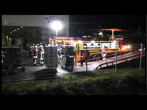 Erneut Gefahrguteinsatz bei der Firma Azelis in Busidorf in der Nacht