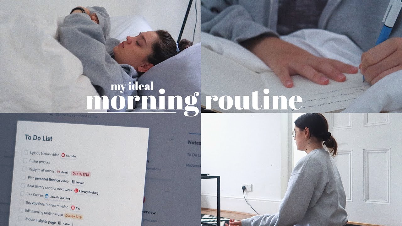 my ideal morning routine | healthy and productive habits - YouTube