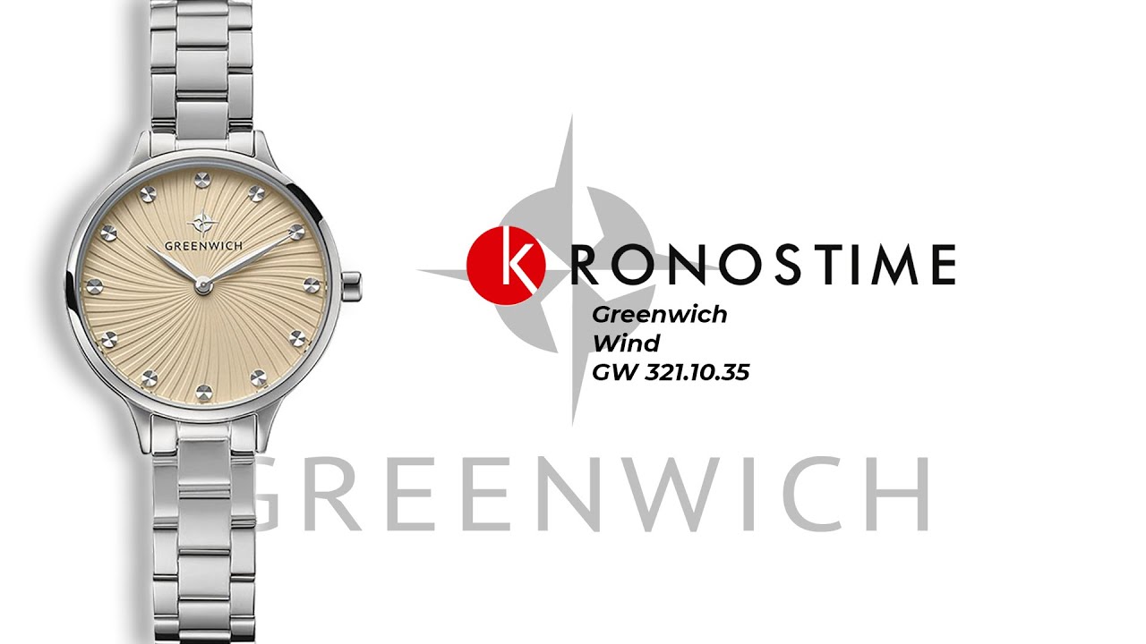 Greenwich Wind GW 321.10.35 обзор часов - KronosTime.RU - YouTube