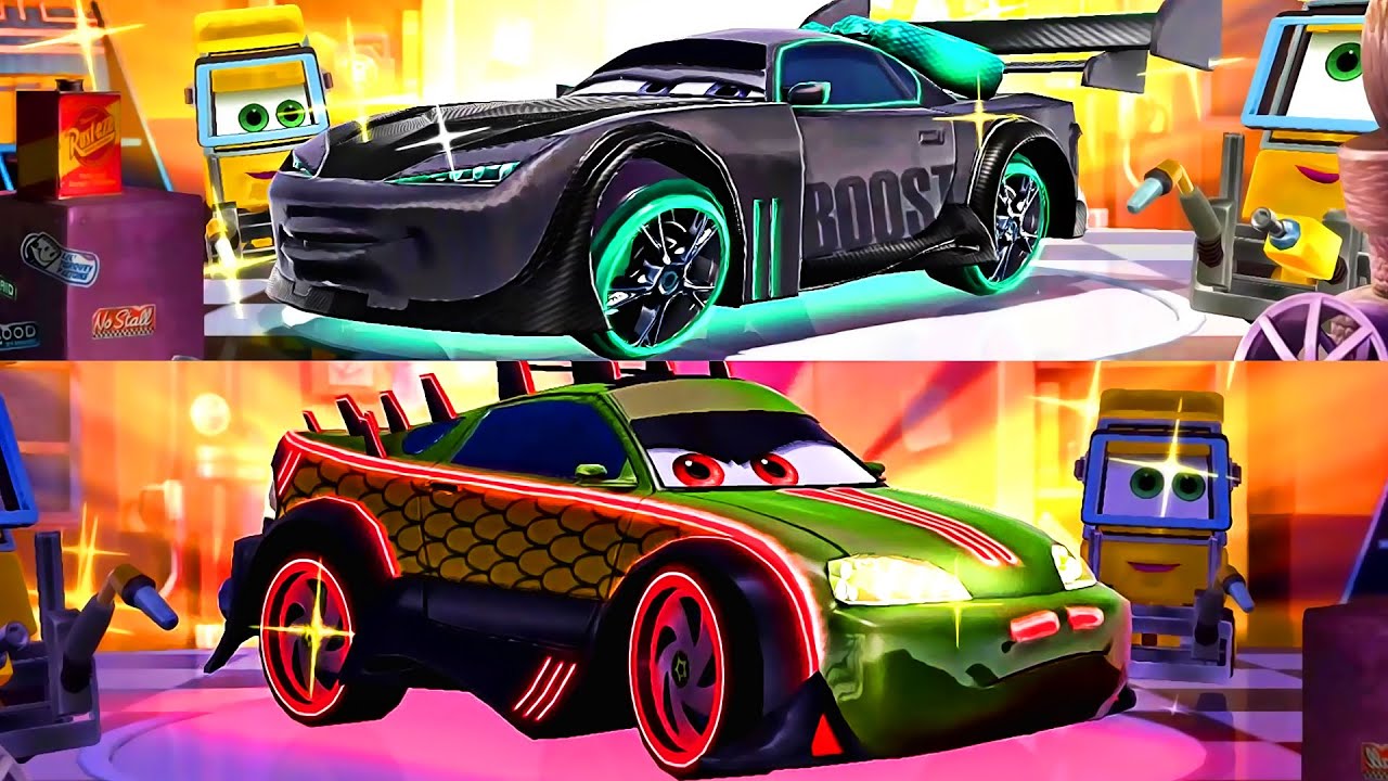 Cars: Fast Lightning - Boost vs Komodo neon - YouTube