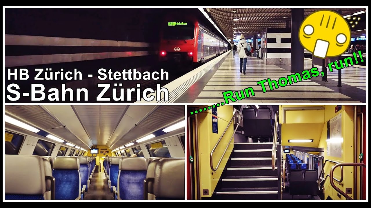 INSIDE SWISS TRAIN / Mit der S-Bahn (S3) vom Hauptbahnhof Zürich nach ...
