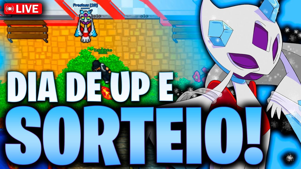 🛑LIVE ON🛑POKE SHOW! DIA DE UP E SORTEIO GUYS! POKETIBIA MOBILE E PC ...