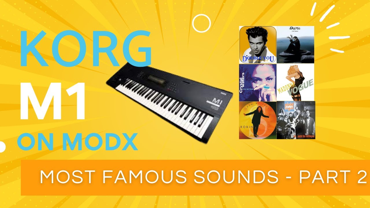 Korg M1 patches - Emulated on Yamaha MODX - Part 2 - YouTube