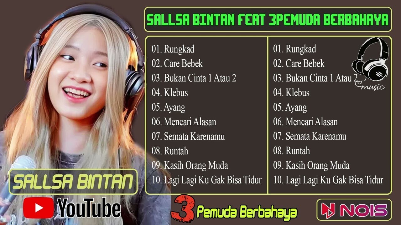 Salsa Bintan ft 3 Pemuda Berbahaya Cover Lagu Full Album 2023 || STUDIO ...