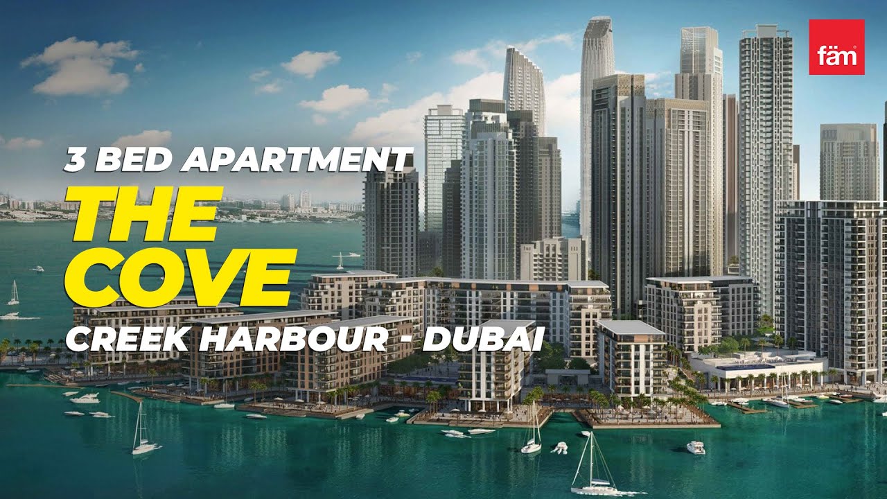Unique 3 Bed Apartment in The Cove Building, Creek Harbour - Dubai ...