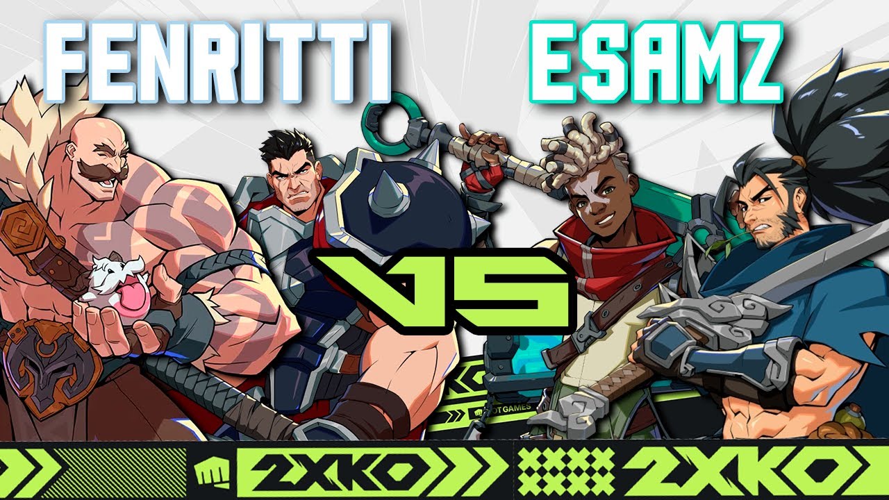 2XKO FENRITTI( BRAUM-DARIUS) VS ESAMZ ( YASUO-EKKO) HIGH LEVEL GAMEPLAY ...