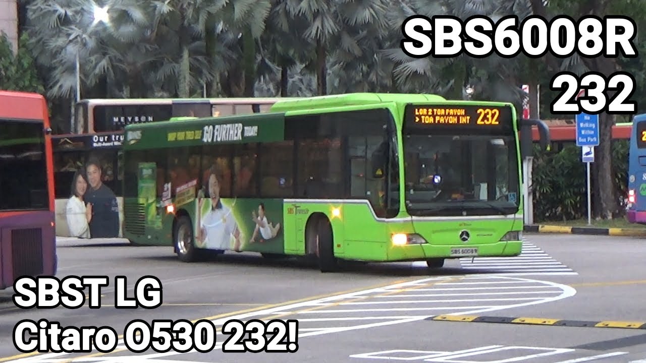 [SBS6008R | Citaro O530] SBS Transit Feeder 232 Ride - YouTube