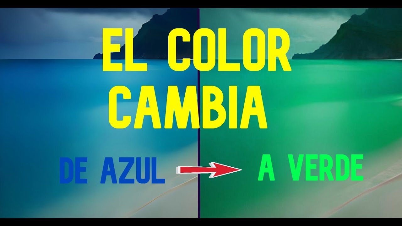 El color del mar cambia de azul a verde. - YouTube