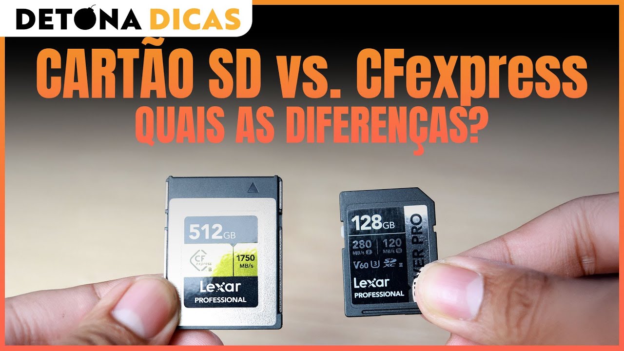 CARTÃO DE MEMÓRIA SD vs CFEXPRESS - QUAIS AS DIFERENÇAS? #versus - YouTube