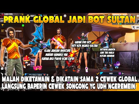 MASUK ROOM 2 CEWE GLOBAL PAKE TAMPILAN BOT MALAH DIKETAWAIN & DIBULLY LGSNG BAPERIN CEWE SONGGONG !!