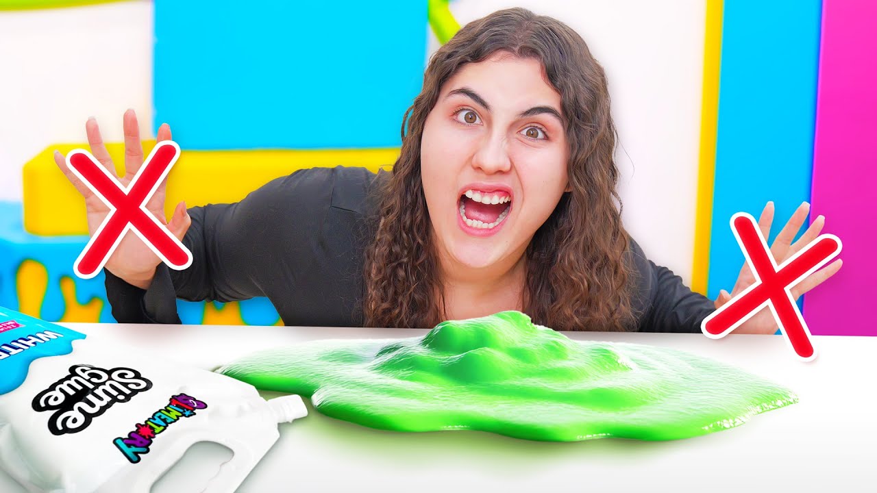 Make slime with only your mouth (no hands) - YouTube
